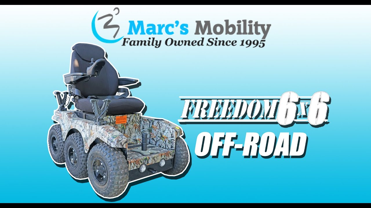 Freedom 6x6 Off Road 6 Wheel Extreme Power Chair - Great for Hunting ...