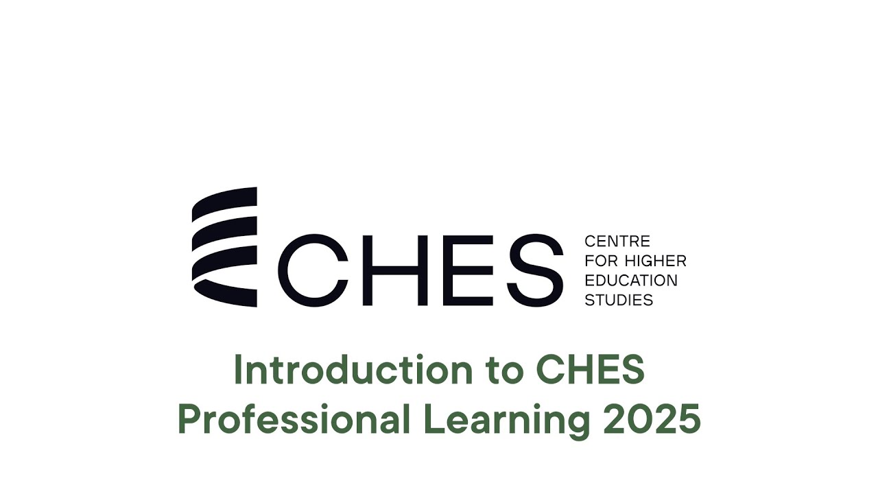 Introduction to CHES Professional Learning 2025 - YouTube