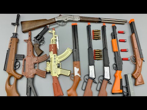 Covboy Rifles Hunter Weapons Desert Eagle And Military Rifle AK47