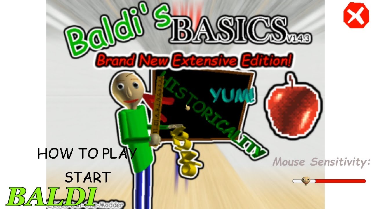BALDI'S BRAND NEW EXTENSIVE EDITION | Baldi's Basics in Education and ...