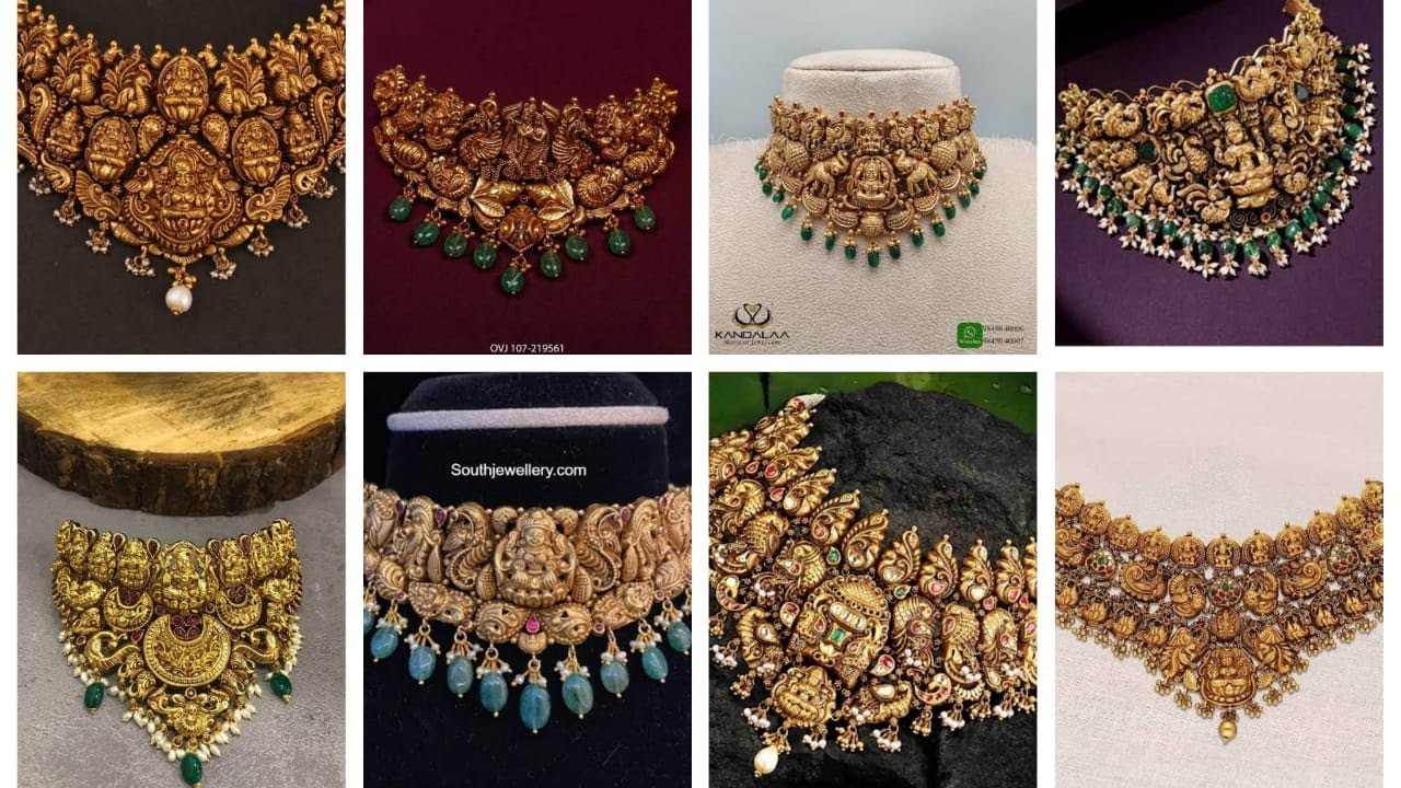 22ct Latest Gold Nakshi chocker Designs||New Chocker Collection for ...