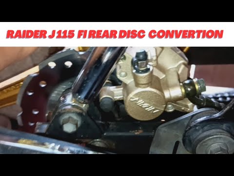 raider j 115 fi rear disc convention - YouTube