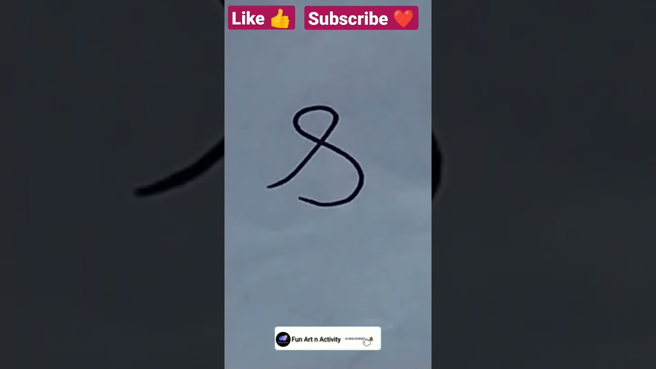 DRAWING A CURSIVE LETTER S ️ | Lettering |DOODLE ART | HOW TO DRAW A ...