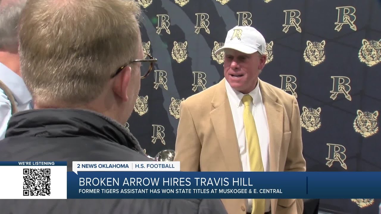 Travis Hill named Head Football Coach at Broken Arrow - YouTube