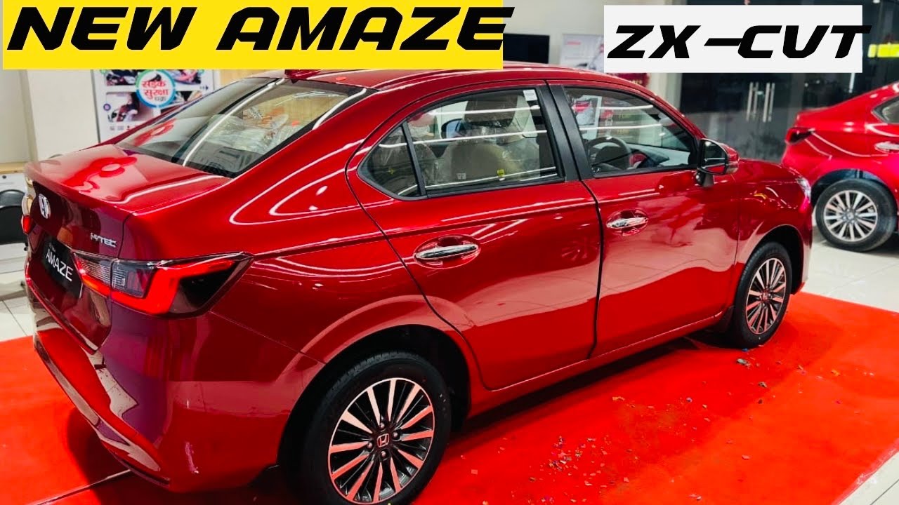 NEW HONDA AMAZE - ZX CVT | AUTOMATIC | NEW UPDATE | TOP MODEL - YouTube