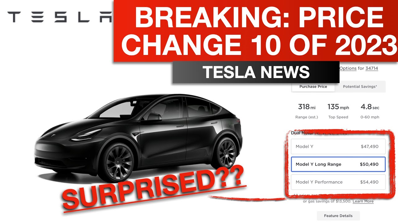 BREAKING: Tesla's 10th Price Change of 2023 - YouTube