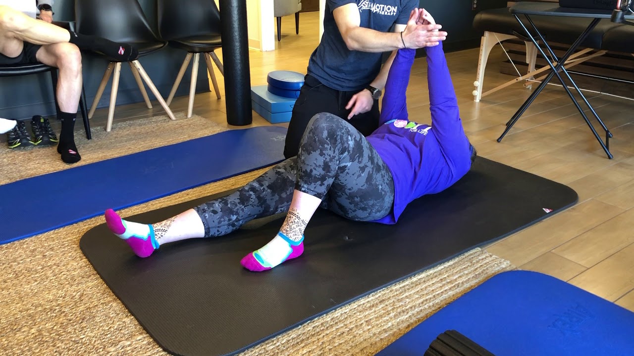 Core Braced Active Straight Leg Raise - YouTube