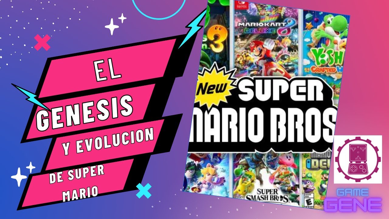El Genesis y Evolucion de Mario Bros (Game Gene) #nintendo #supermario ...