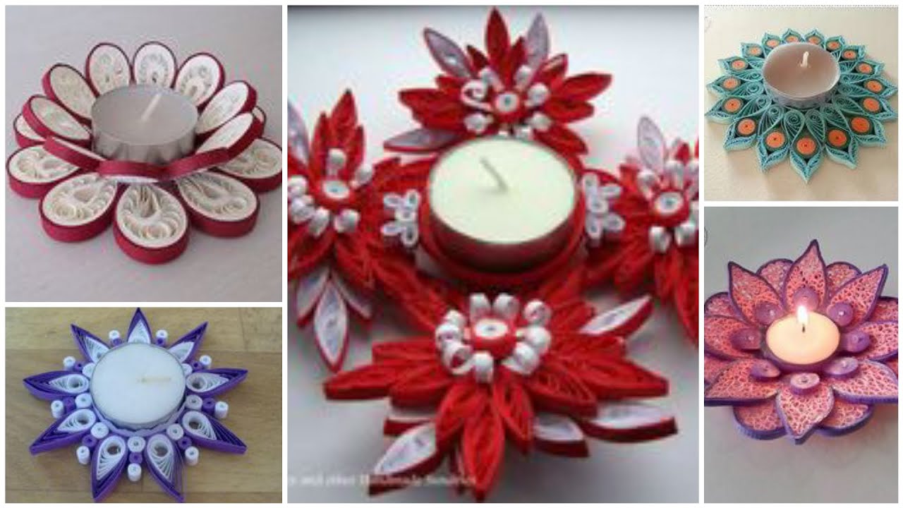 Gorgeous Paper Quilling Candle-holder #Design #Idea/Paper Quilling ...