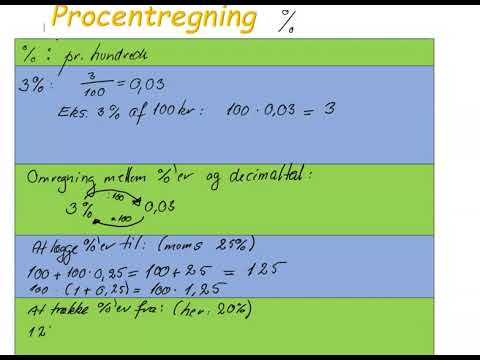 Procentregning HFC - YouTube