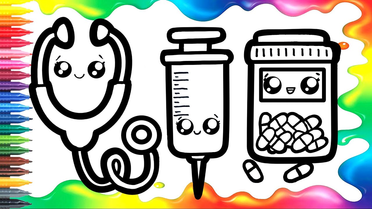 Drawing medicines for children/Gambar obat-obatan untuk anak-anak ...