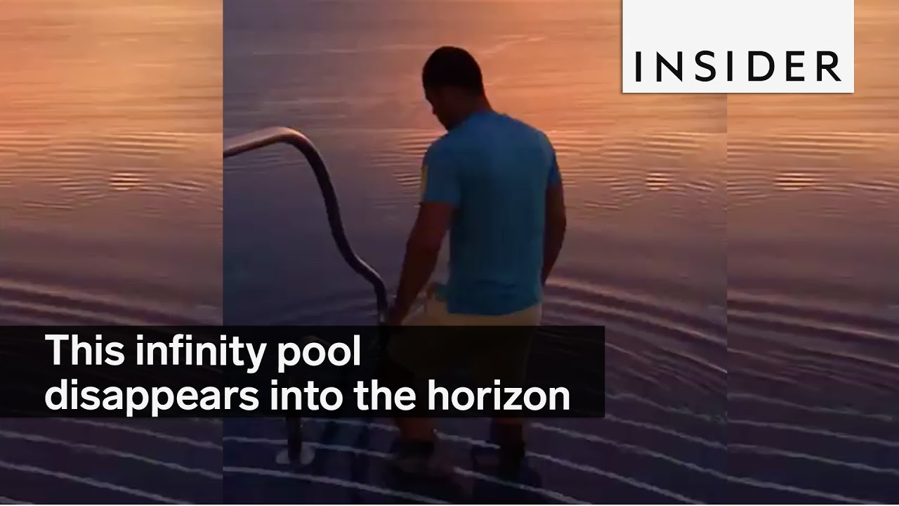 This infinity pool disappears into the horizon - YouTube