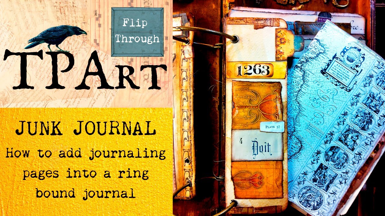 JUNK JOURNAL - Flip through - How to add journaling pages into a large ...