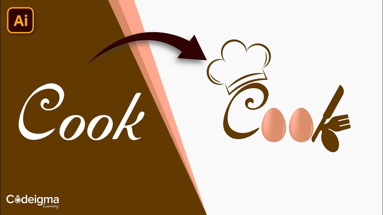 How To Create Modern Wordmark Logo | Design 22 | Adobe Illustrator CC ...