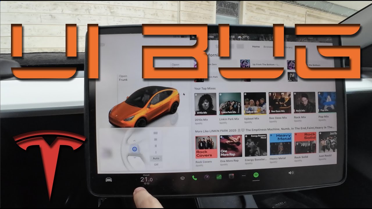 Tesla Update 2025.8.7 UI BUG, Not Fixed - YouTube