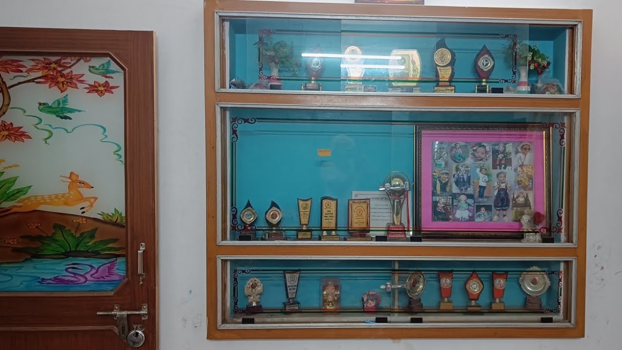 MS showcase wardrobe-5 mm sliding glass - YouTube