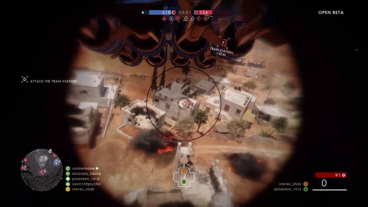 BF1 Highlights: Cinematic Bombing Runs (Infantry and Vehicle Kills ...