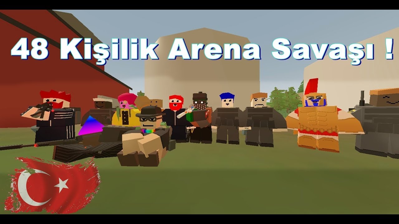 Unturned 48 Kişilik Büyük Arena Düellosu ! (Unturned Battle Royal ...