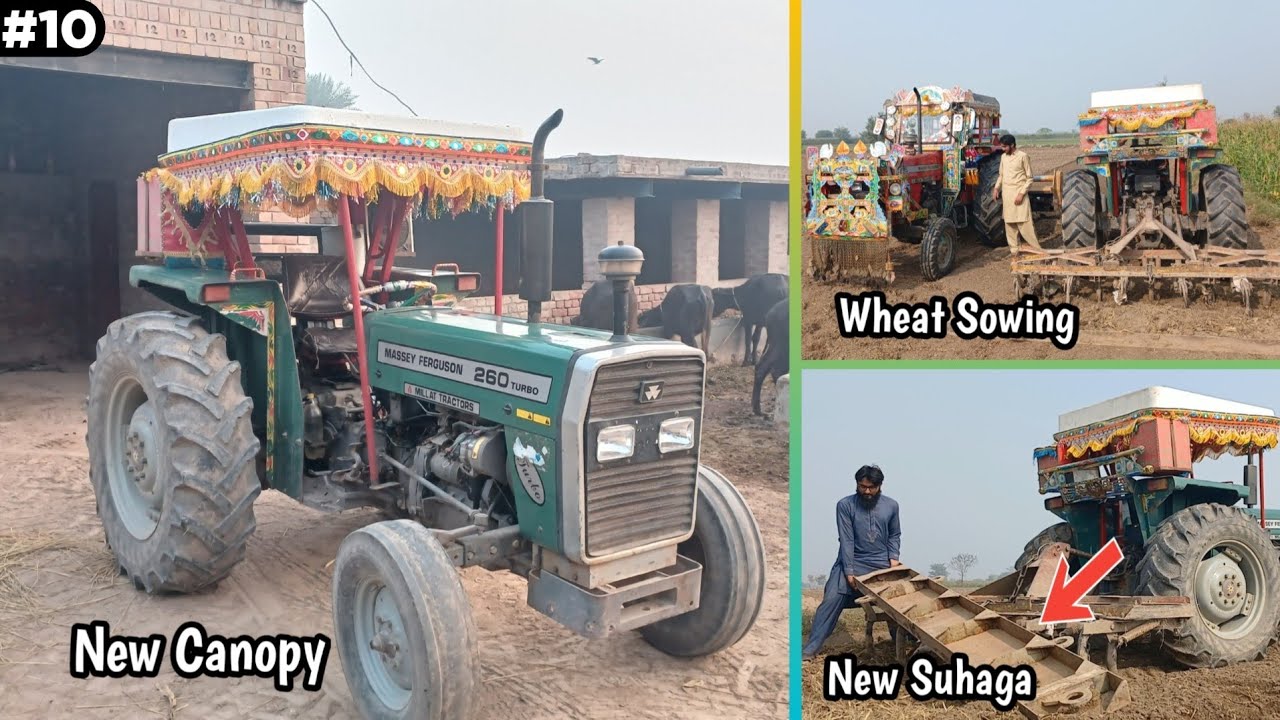 New Canopy For MF 260 Tractor | Naya Suhaga Le Lya - YouTube