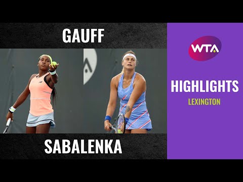 Coco Gauff vs. Aryna Sabalenka | 2020 Lexington Second Round | WTA Highlights