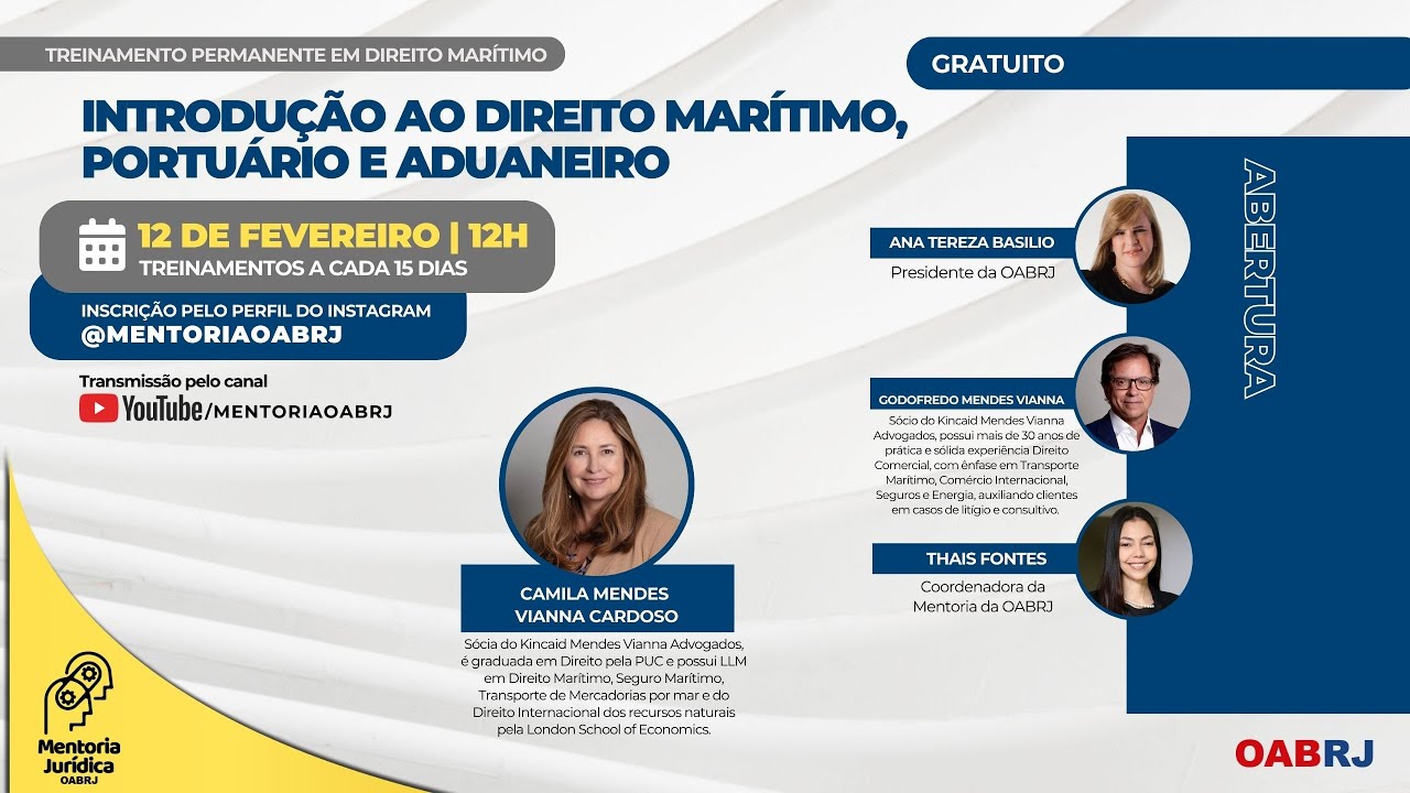 Introdução ao Direito Marítimo, Portuário e Aduaneiro - Treinamento ...