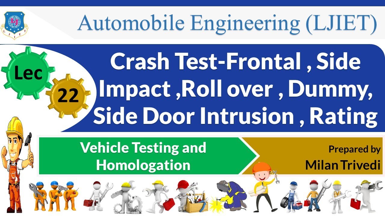 L 22 Crash Test, Dummy, Side Door Intrusion ,Rating I Vehicle Testing ...