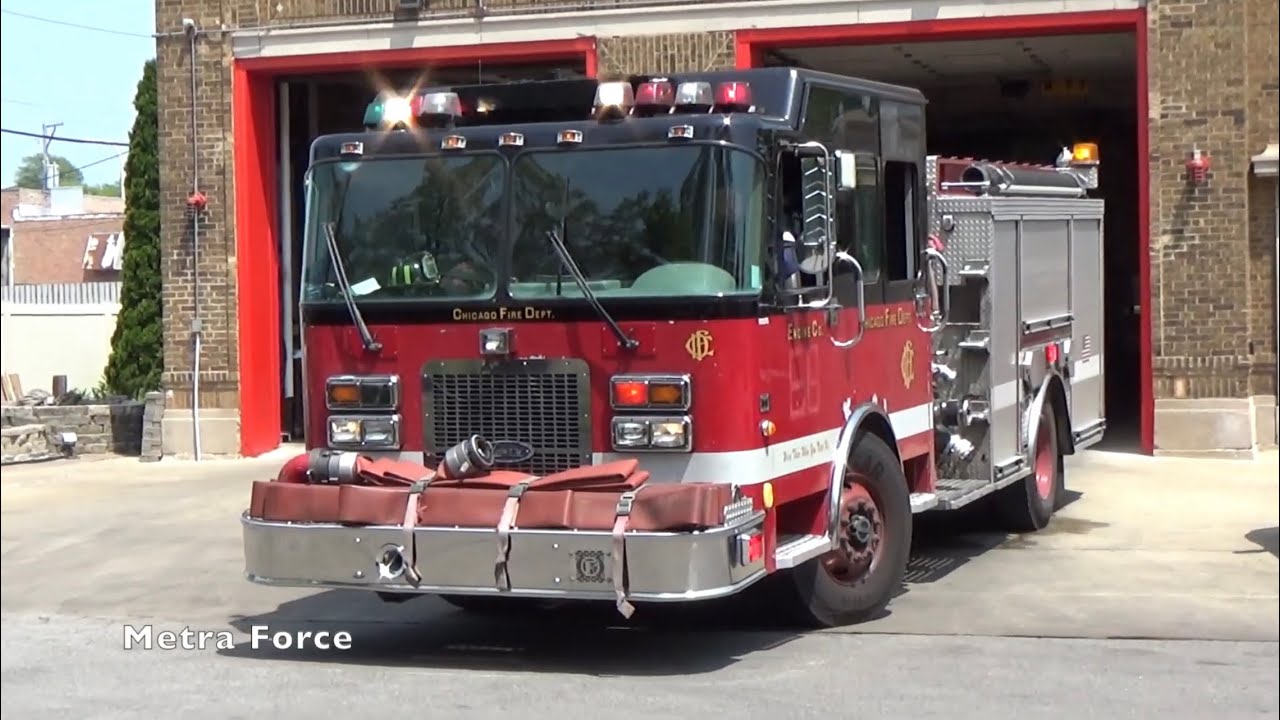 Chicago Fire Dept Engine 125 (Spare) Responding - YouTube