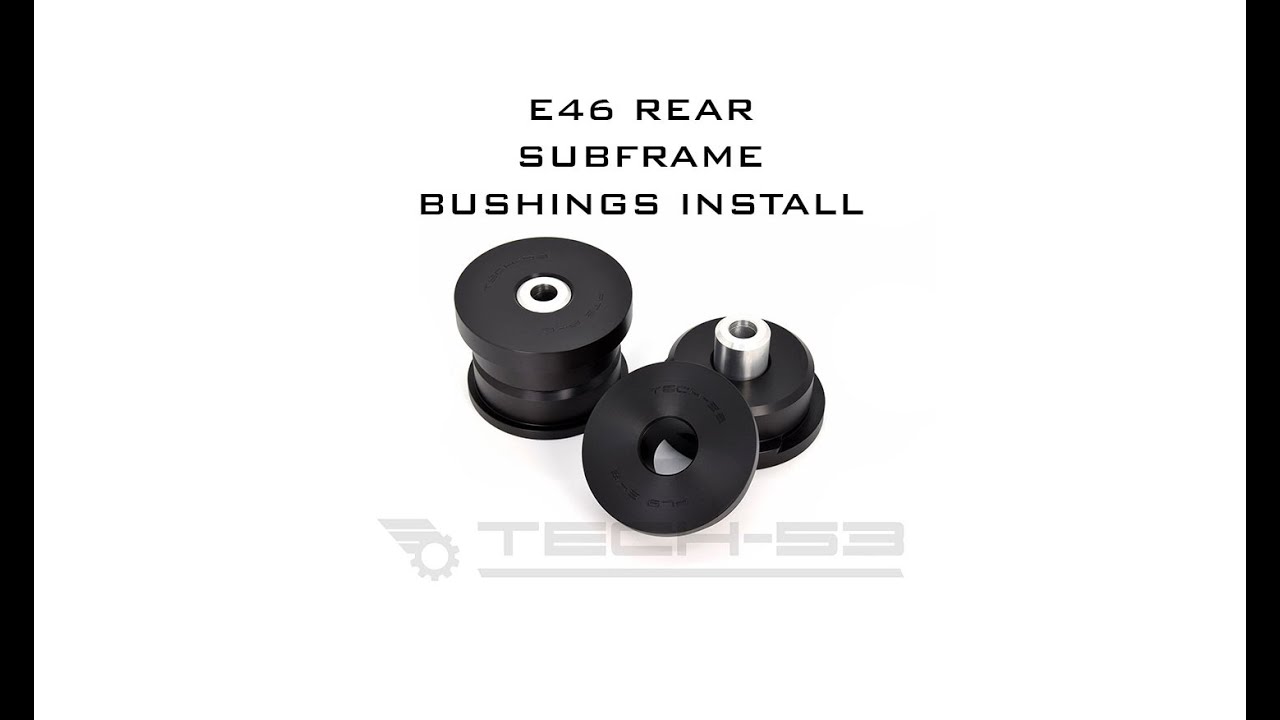 BMW E46 Rear subframe bushings DIY - YouTube
