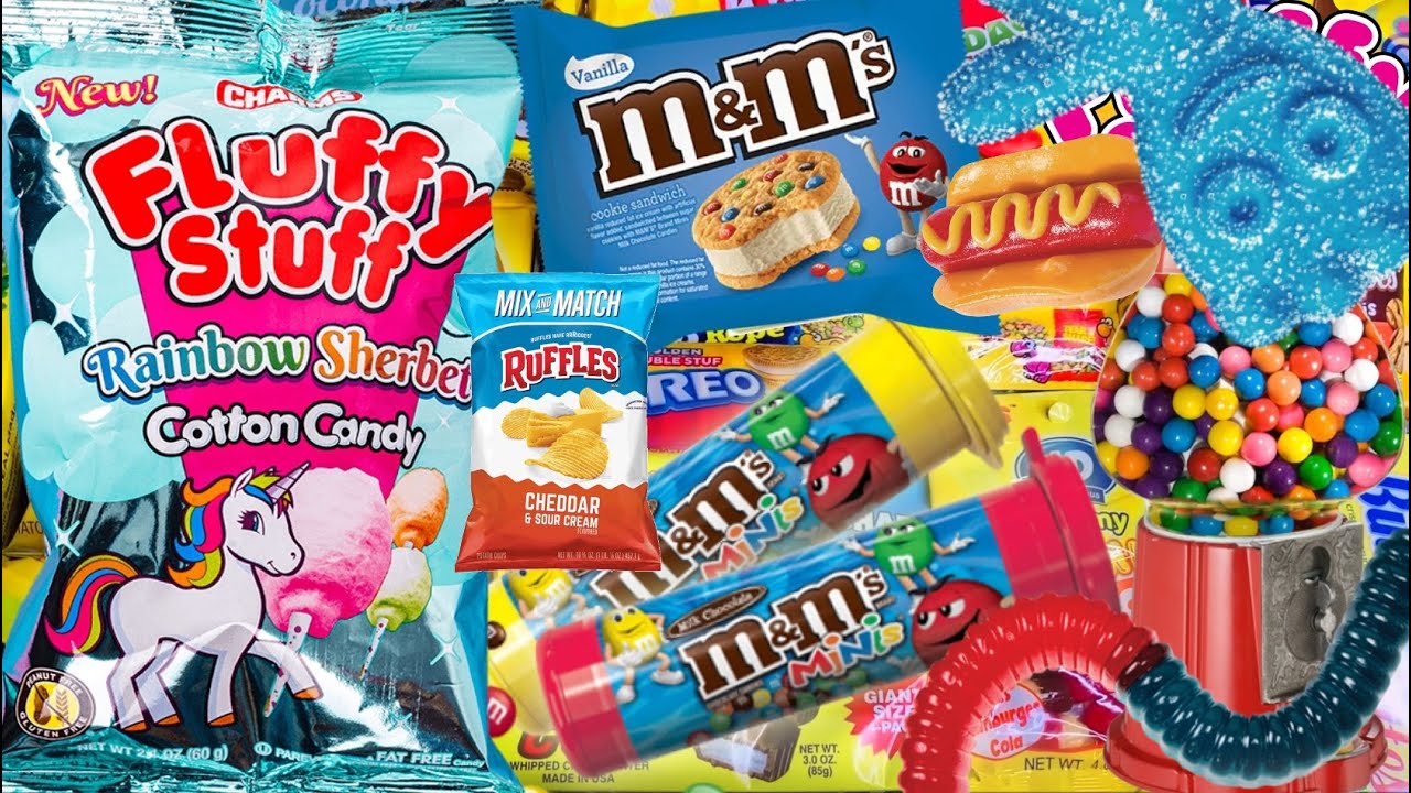 101 Snack Opening Mints Chocolate Rainbow Cotton Candy Cookies Wafers ...