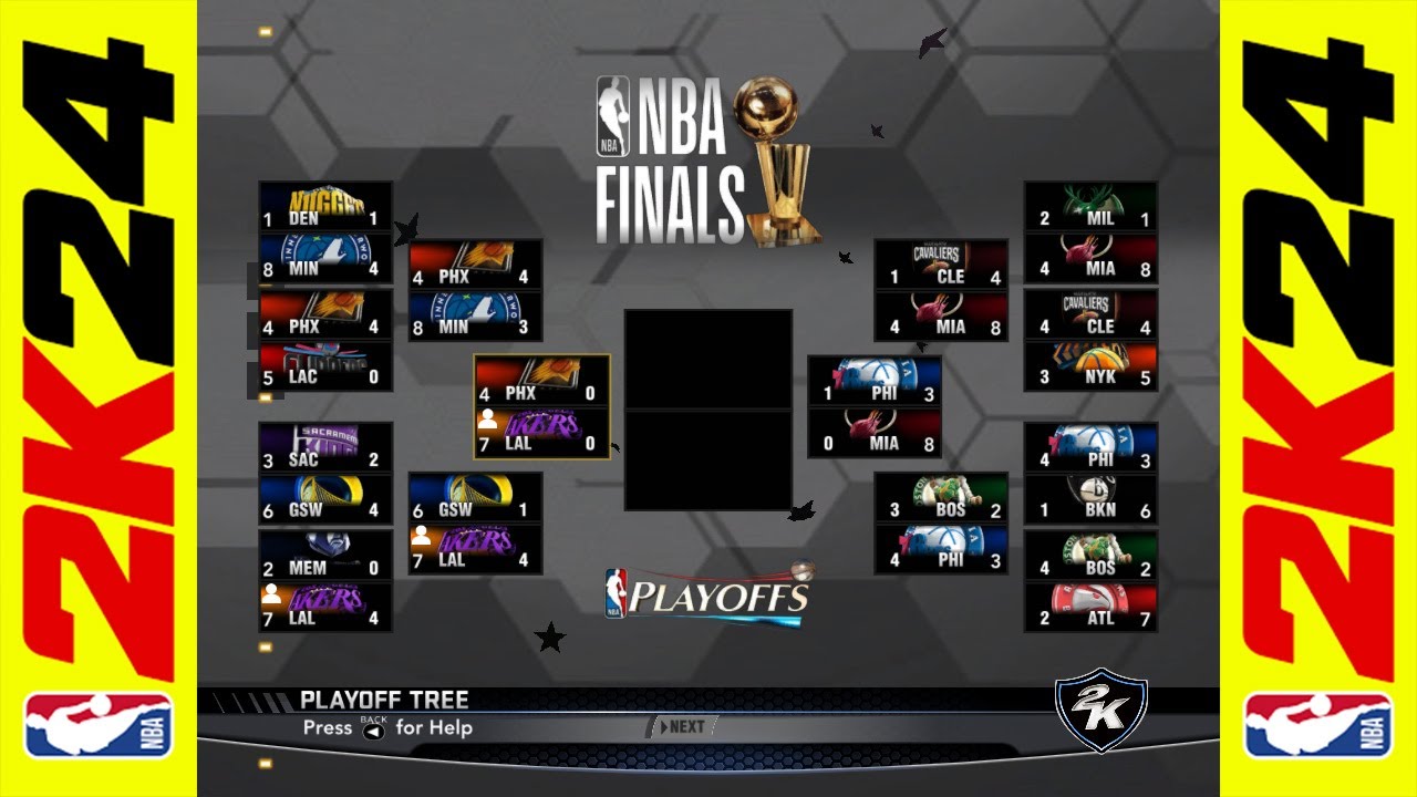 LAL @ DAL | Game 2 MyNBA2K24 WCF Highlights - YouTube