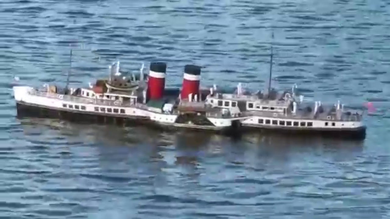 P. S. Waverley model paddle steamer - YouTube