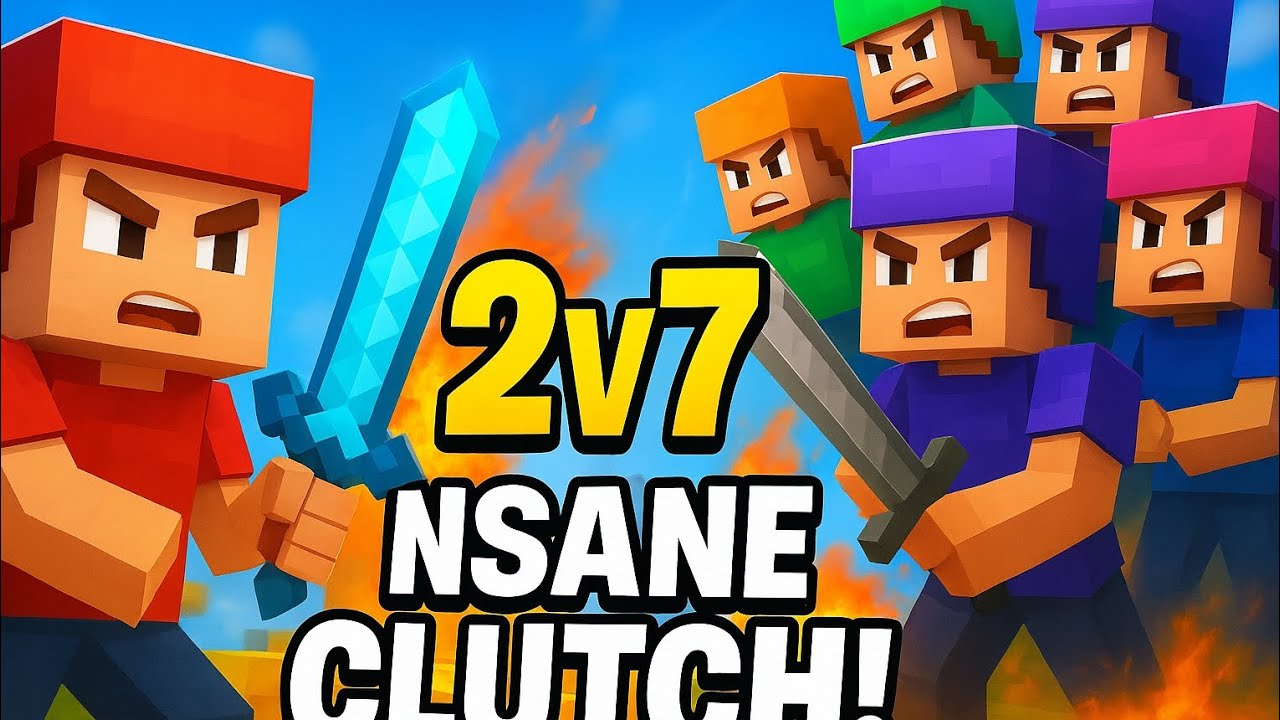 Doing 2v7 with pro players || #blockmango - YouTube