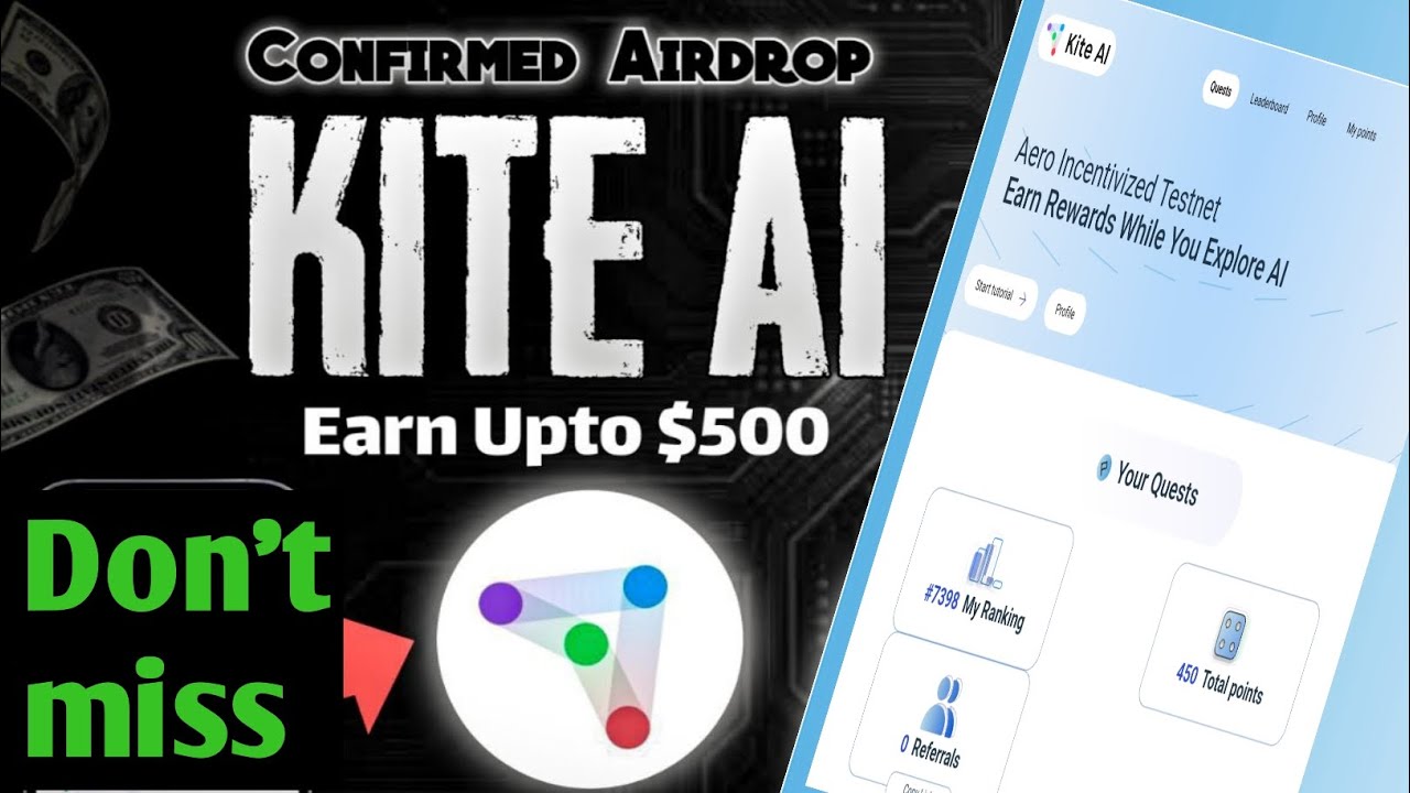 Kite Ai Testnet Airdrop Full Guide | Kite Ai Airdrop 2025 | Daily ...