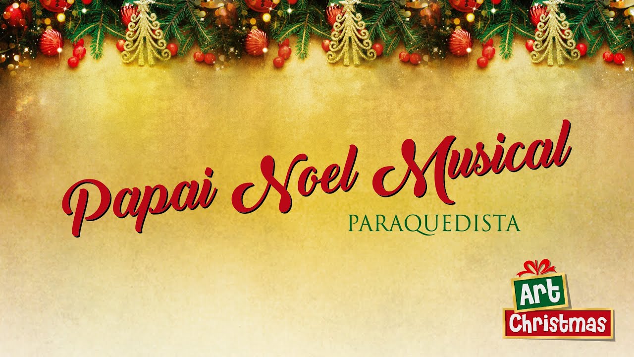 Papai Noel Musical Paraquedista | Art Christmas - Zein Importadora ...