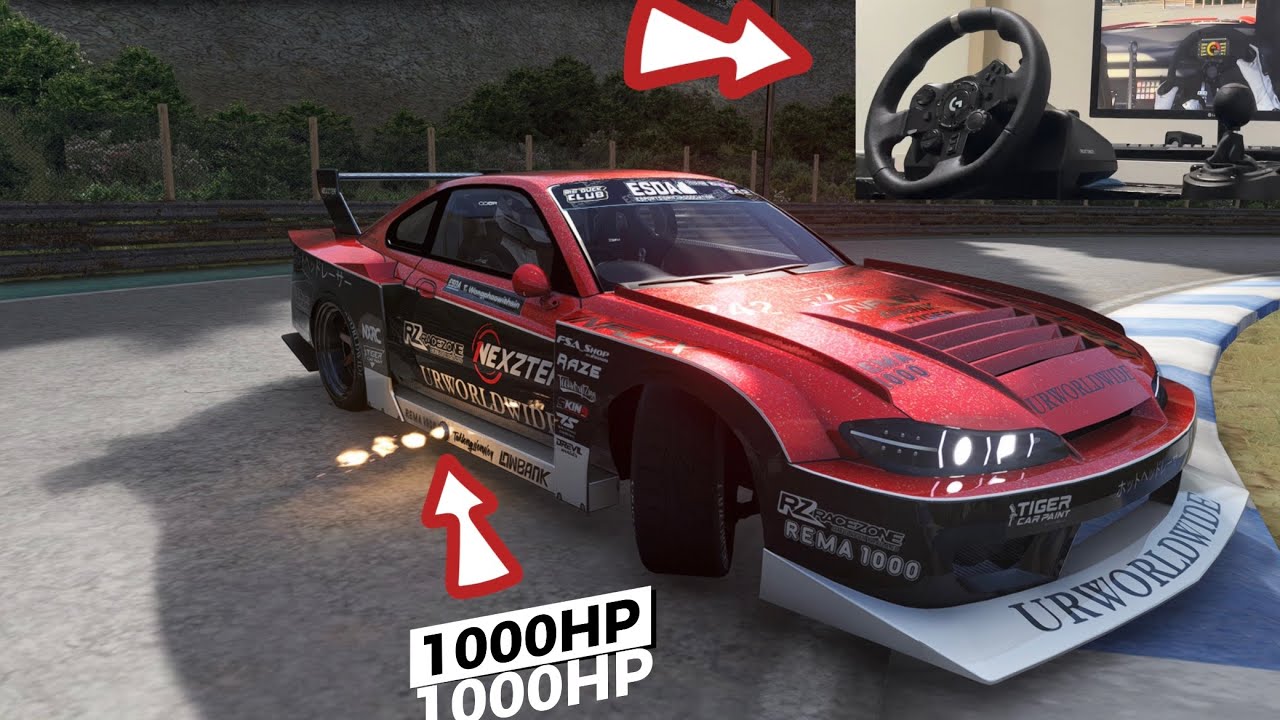 Most aggressive Nissan Silvia S15 | Assetto Corsa | w/steering - YouTube