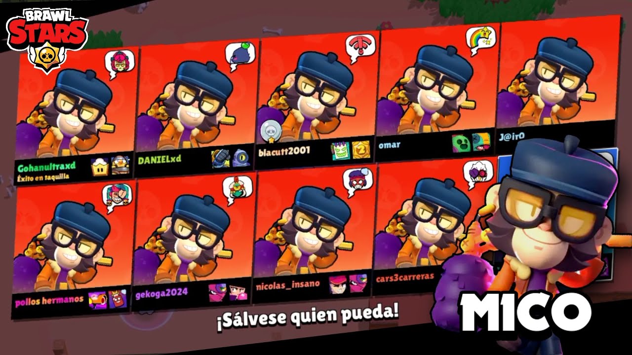 TODOS somos MICO!!!😯 - Probando a MICO *BRAWLER GRATIS* - Brawl Stars ...
