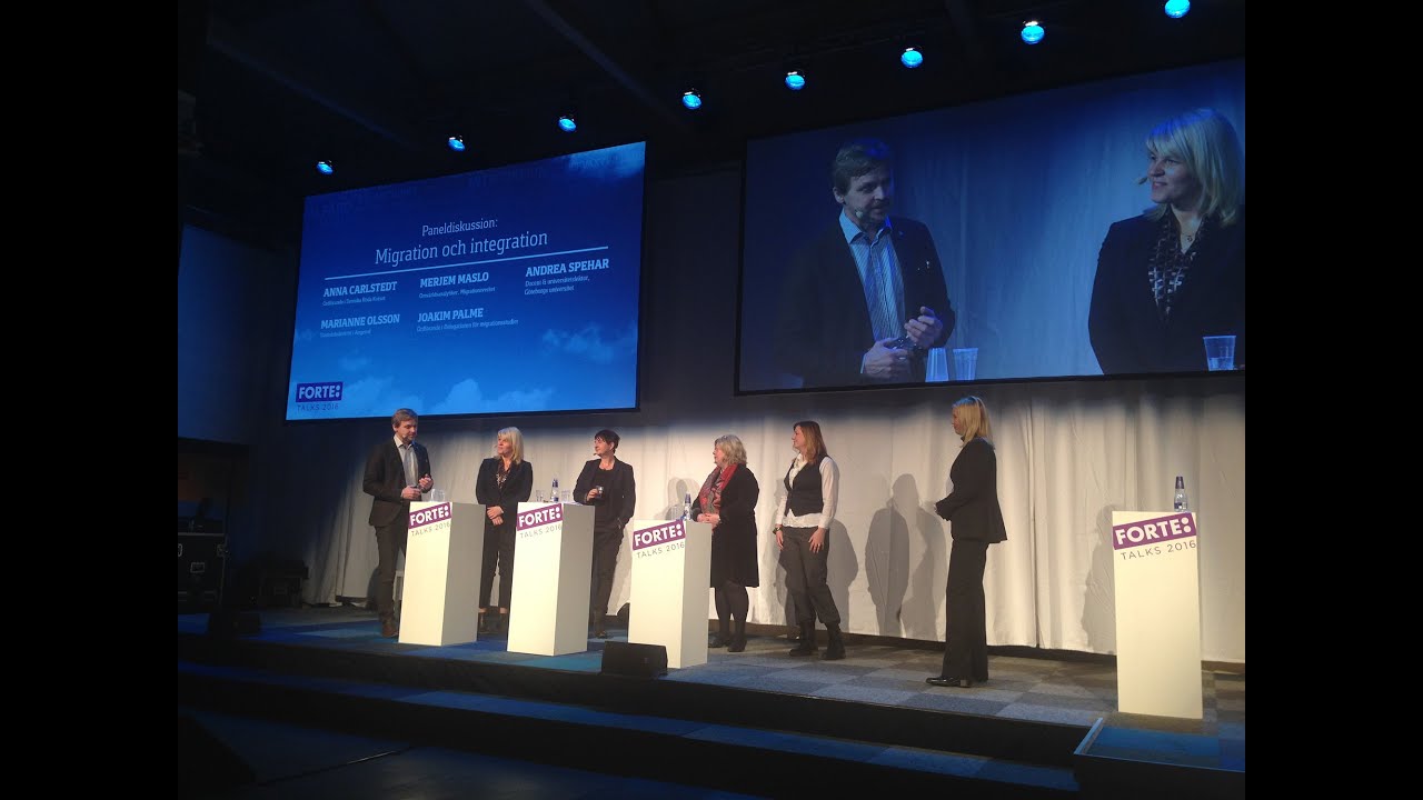 Paneldiskussion om migration och integration - Forte Talks 2016 - YouTube