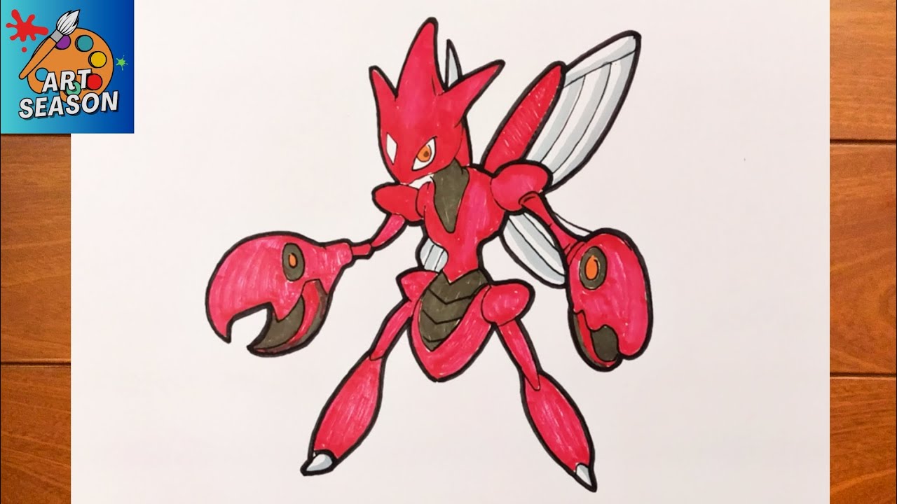 How to Draw Pokemon Scizor Step by Step - YouTube