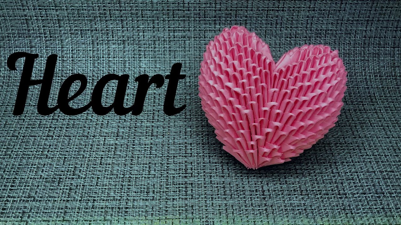 Modular Origami Heart/Модульное Оригами Сердце - YouTube