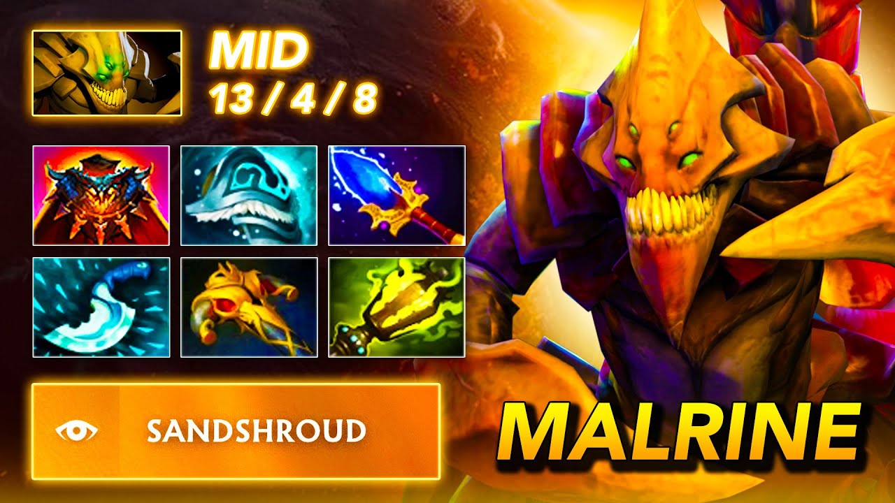 [7.38c] Malrine SAND KING Mid | Full Gameplay Dota Class - YouTube