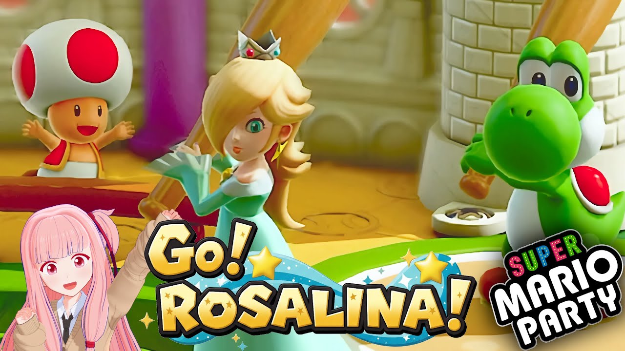 Super Mario Party Mini League Baseball Rosalina and Yoshi vs Bowser and ...