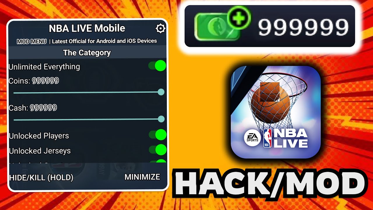 NBA Live Mobile MOD APK 2026 – Unlimited Coins & Cash Hack for Android ...
