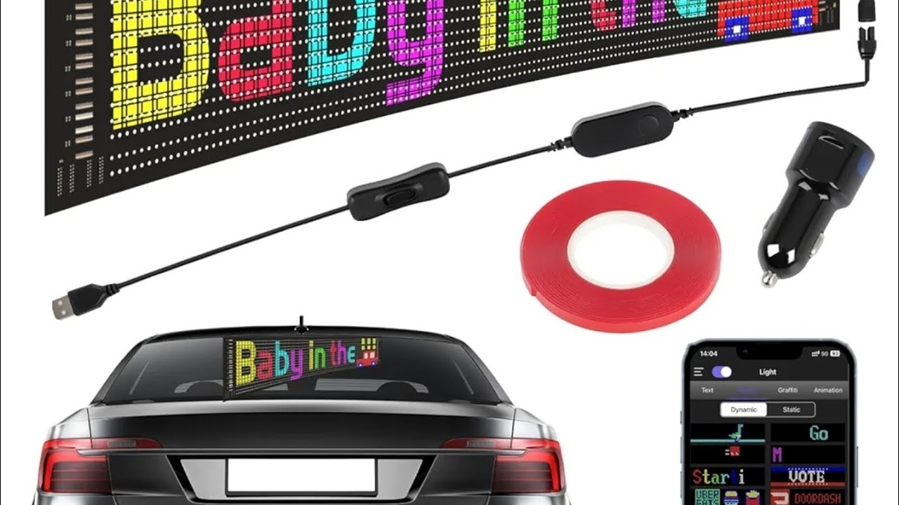 Flexible LED Matrix Panel: The Ultimate Scrolling Sign for Cars ...