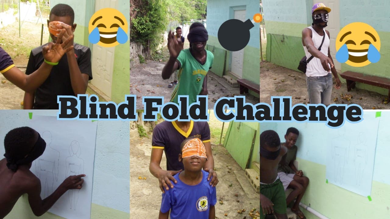 Blind Fold Challenge With Friends - YouTube