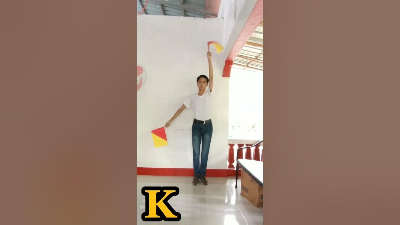 SEMAPHORE FLAG SIGNALING SYSTEM (ALPHABET) - YouTube