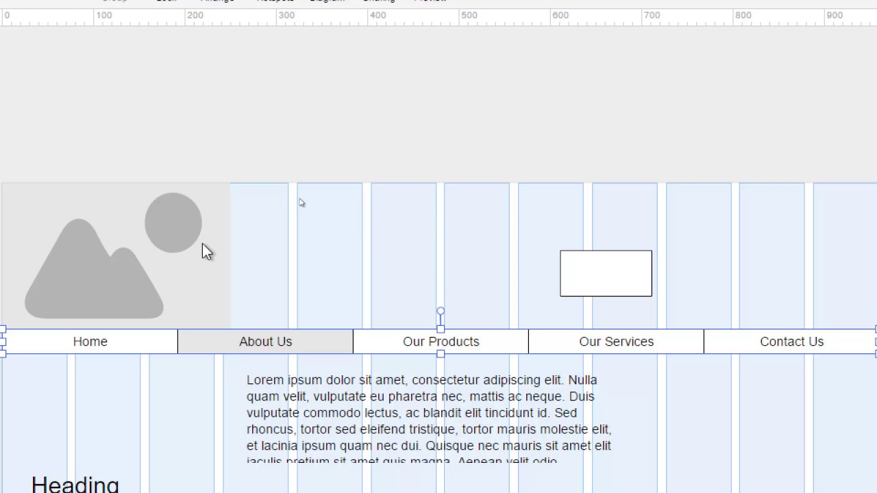 Wireframing Walkthrough - Creating a Layout in Moqups - YouTube