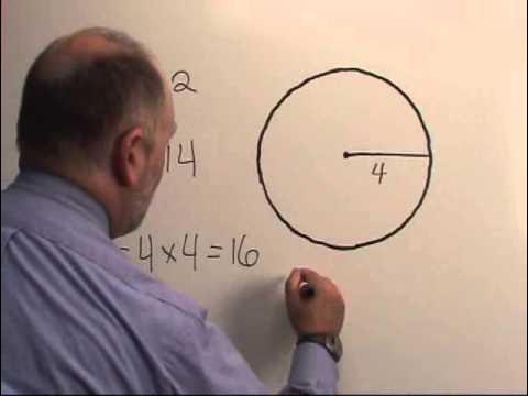 How to calculate the area of a circle - YouTube