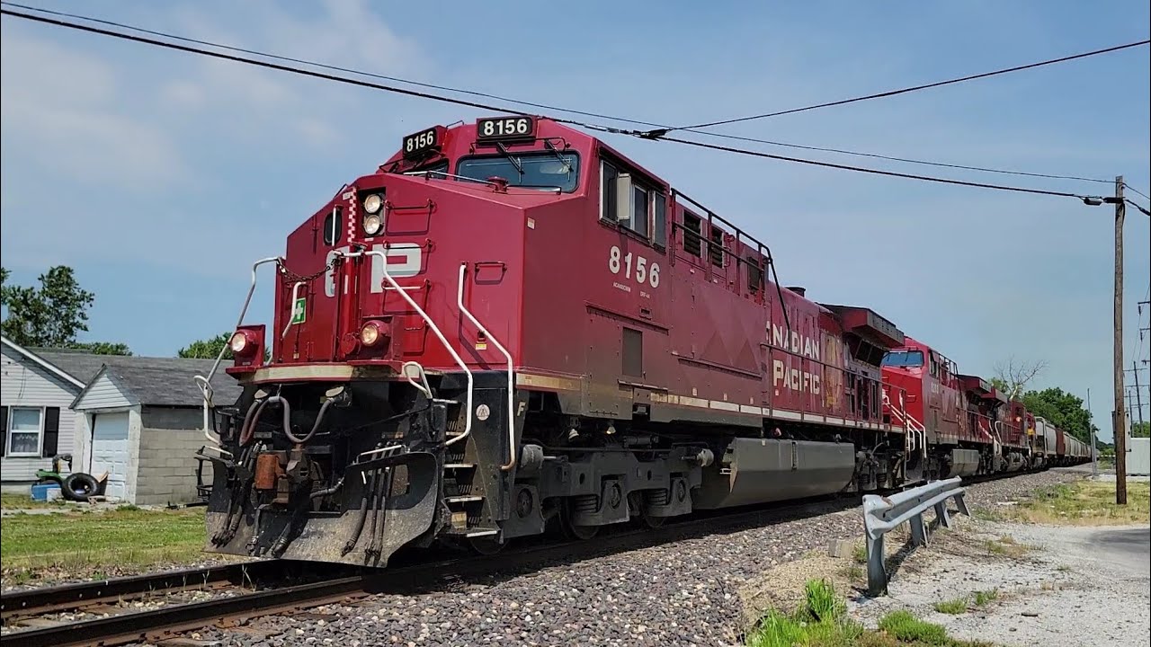 Three CP Gevos & KCS Geep leading CPKC M258 Southbound 5/31/23 - YouTube