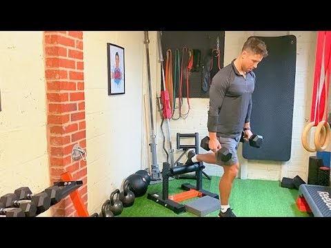 Reaching Rear-Foot Elevated Split Squat + Row - YouTube