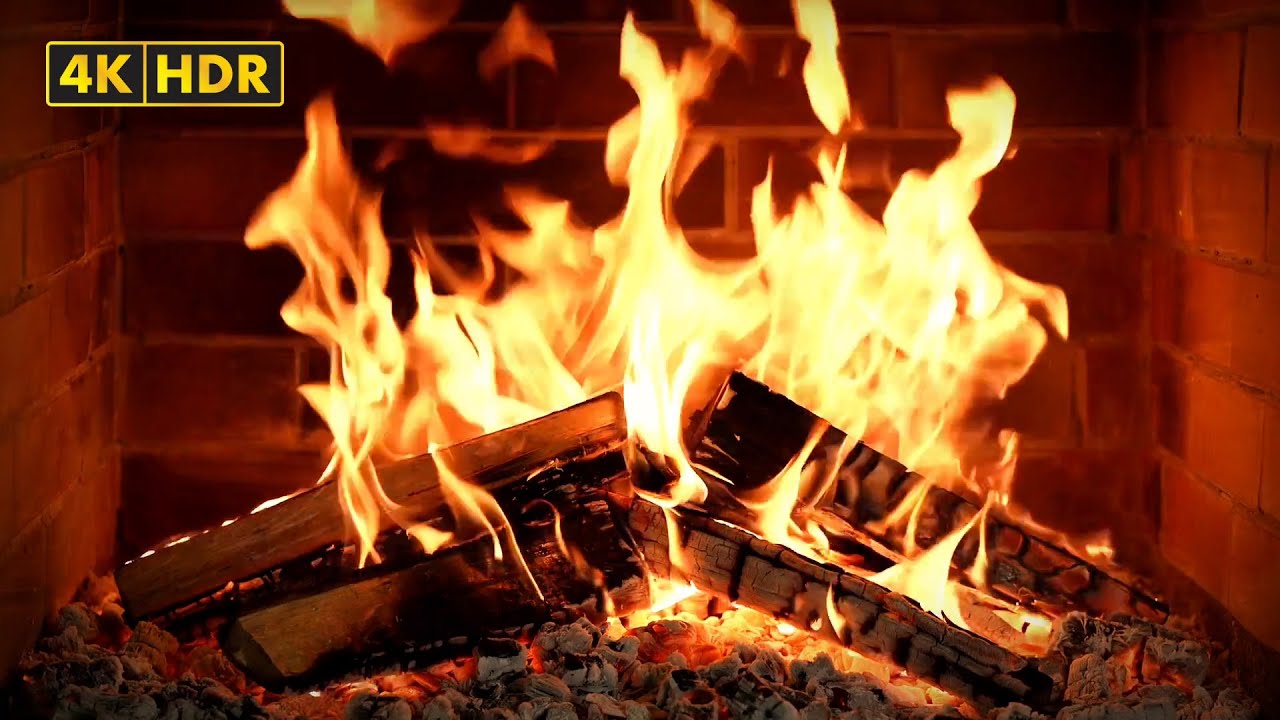🔥 FIREPLACE 4K (LIVE 24/7). Relaxing Fireplace with Burning Logs and Crackling Fire Sounds - YouTube